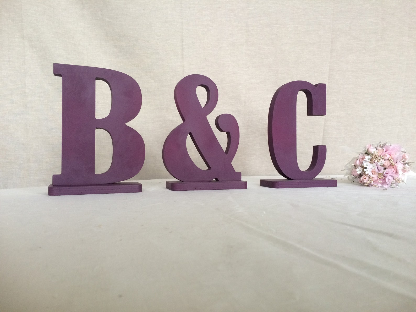 Wooden Freestanding Letters Initials Wedding Table Decor. Wall Decor ...