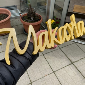 Freestanding Script Wood Word, Custom Wood Word, Custom Sign, Custom ...