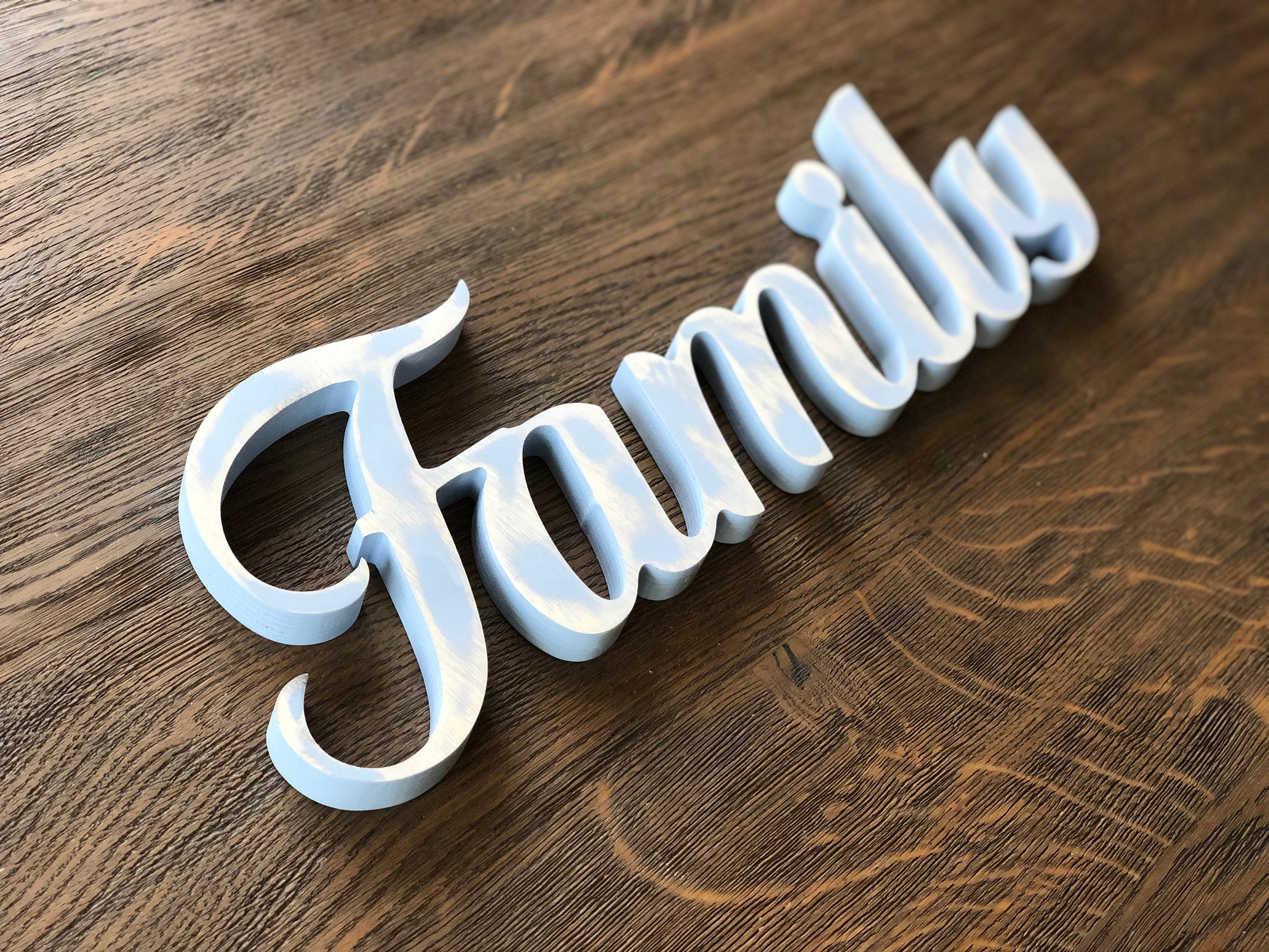 Freestanding Script Wood Word, Custom Wood Word, Custom Sign, Custom ...