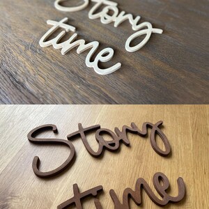 Personalized Story Time Sign With Name | Wooden Nursery Wall Decor ...