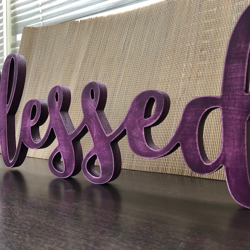 Wooden Blessed Sign - Etsy