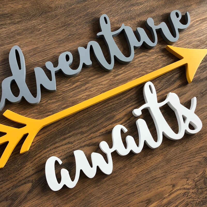Adventure Wood Sign - Etsy