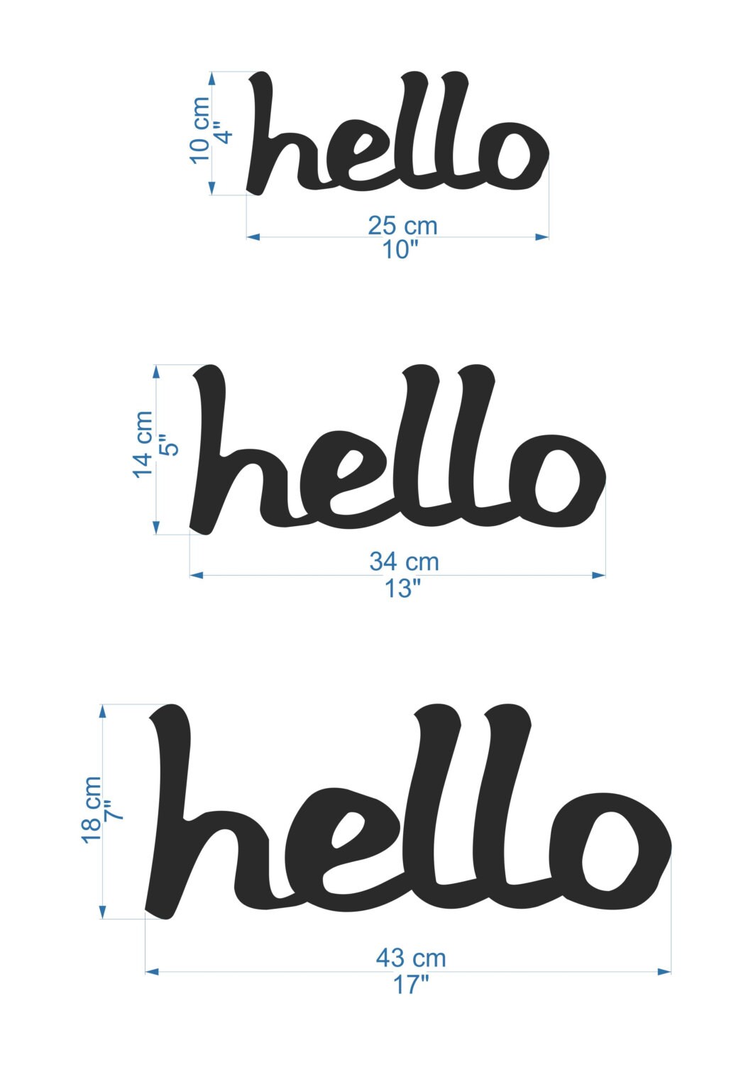 Handpainted Red Wood Sign Hello Entrance Decoration Office - Etsy