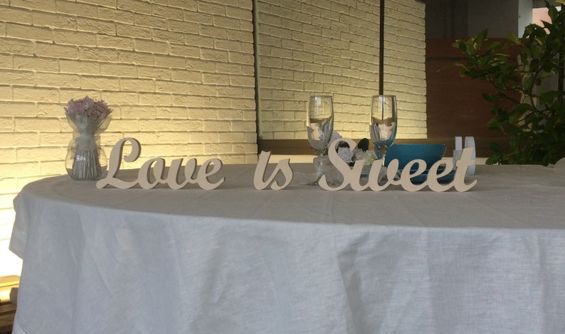 Love is Sweet Sign | Wedding Dessert Table Sign | Rustic Wedding Decor ...