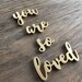 Nursery Wall Decor Gold you Are so Loved Wood Sign Small Wooden Letters ...