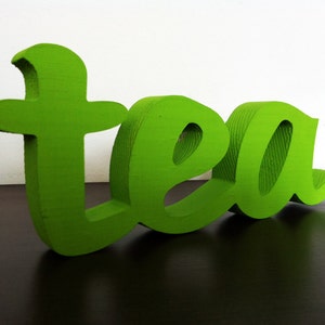 Kitchen Wall Art TEA Sign Tea Letters Tea Party Decor or Kitchen Wall ...