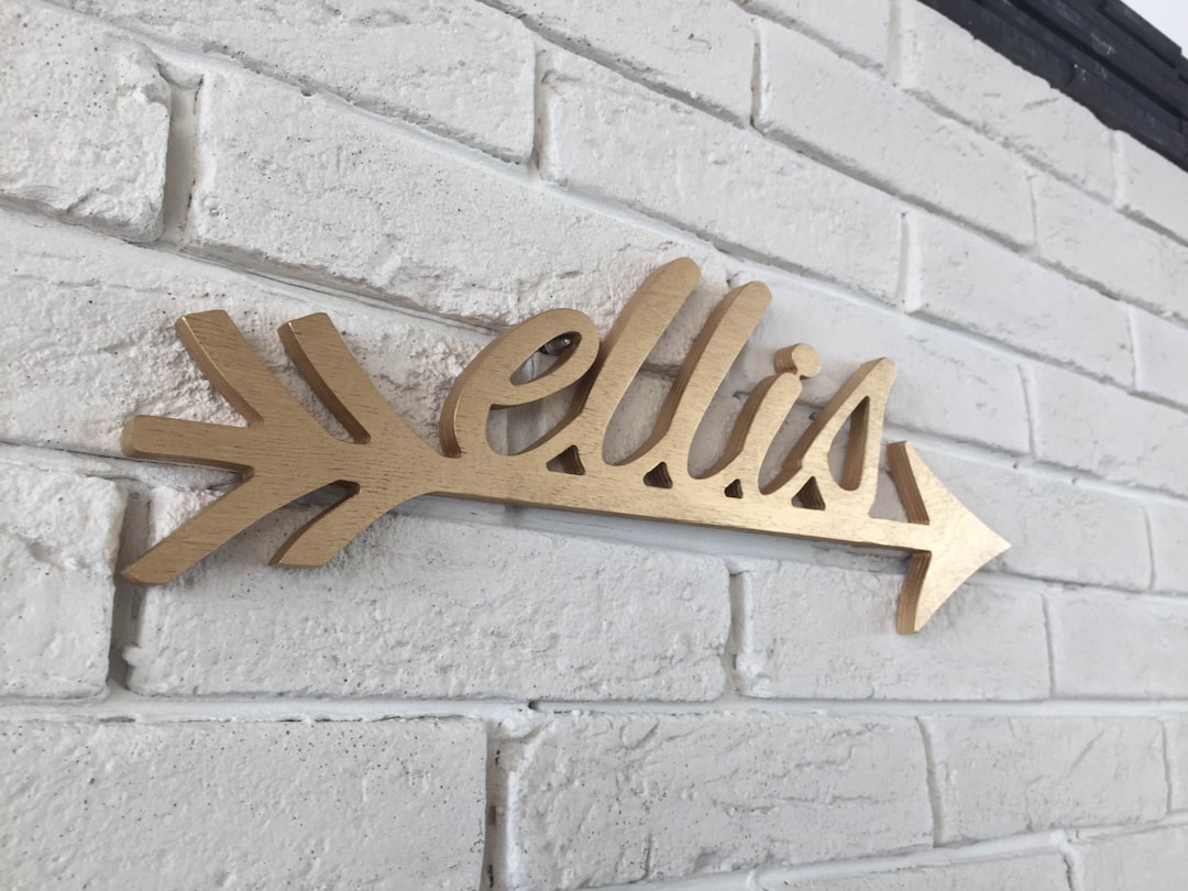 Personalized Arrow Sign With Baby Name. Nursery Personalized Sign ...