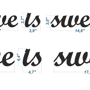 Love is Sweet Signs, Wooden Letters for Wedding. Wedding Signs for ...