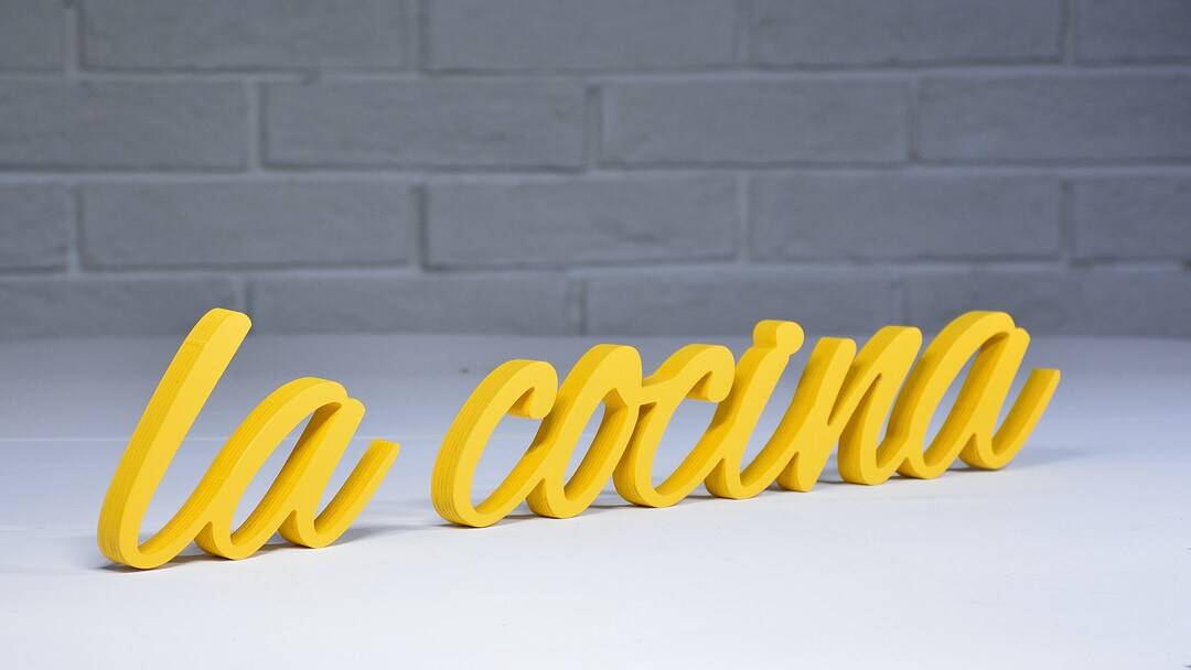 La Cocina Wood Sign, Spanish Kitchen Decor, La Cocina Wooden Cut Out ...