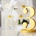 Gold Table Numbers for Wedding. Wooden Signs. Table Numbers Wood. Party ...