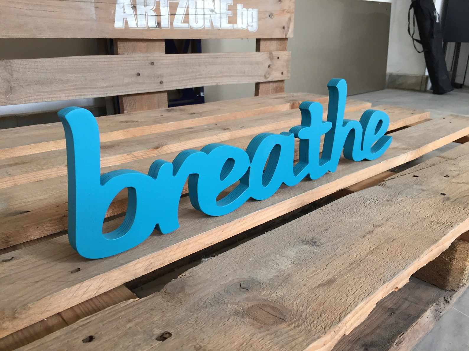 Home Decor Breathe Sign Breathe Wood Sign Yoga Studio - Etsy
