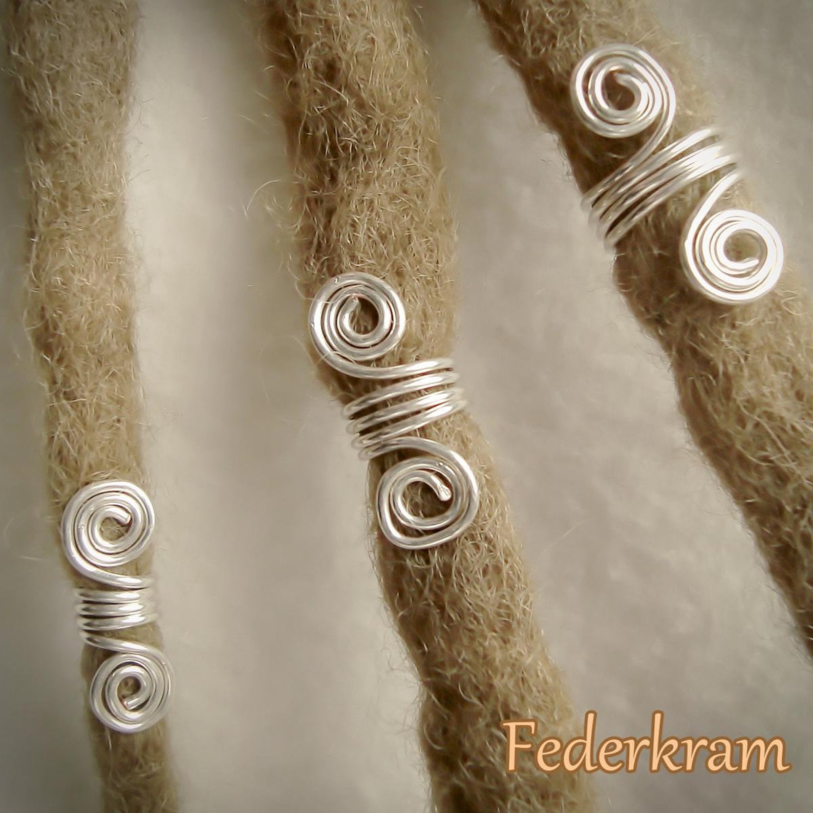 2x 925 Sterling Silver Viking Beard Beads 4mm 6mm 8mm Dread - Etsy