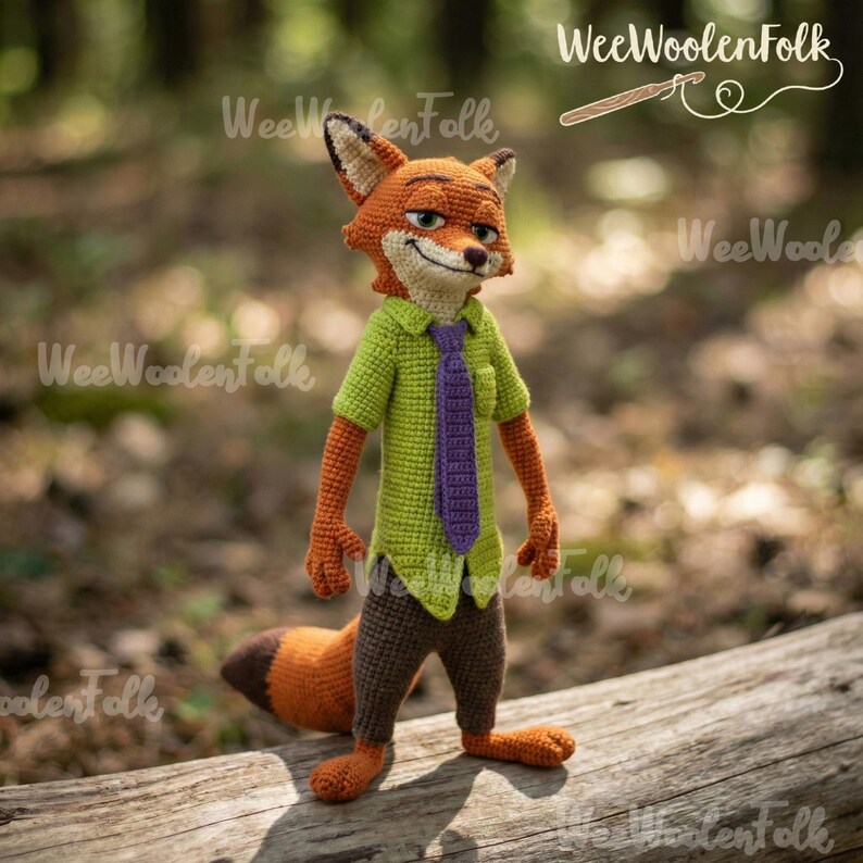Handmade Finnick Crochet Doll, Zootopia Inspired Fennec Fox Doll ...