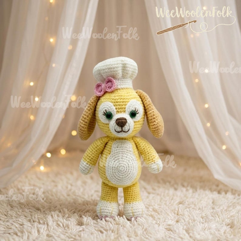 Custom Duffy Bear Crochet Doll, Duffy Bear Handmade Amigurumi, Disney ...