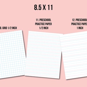 School Digital Paper, Pre School Paper, Note Paper, Dot Grid Paper ...