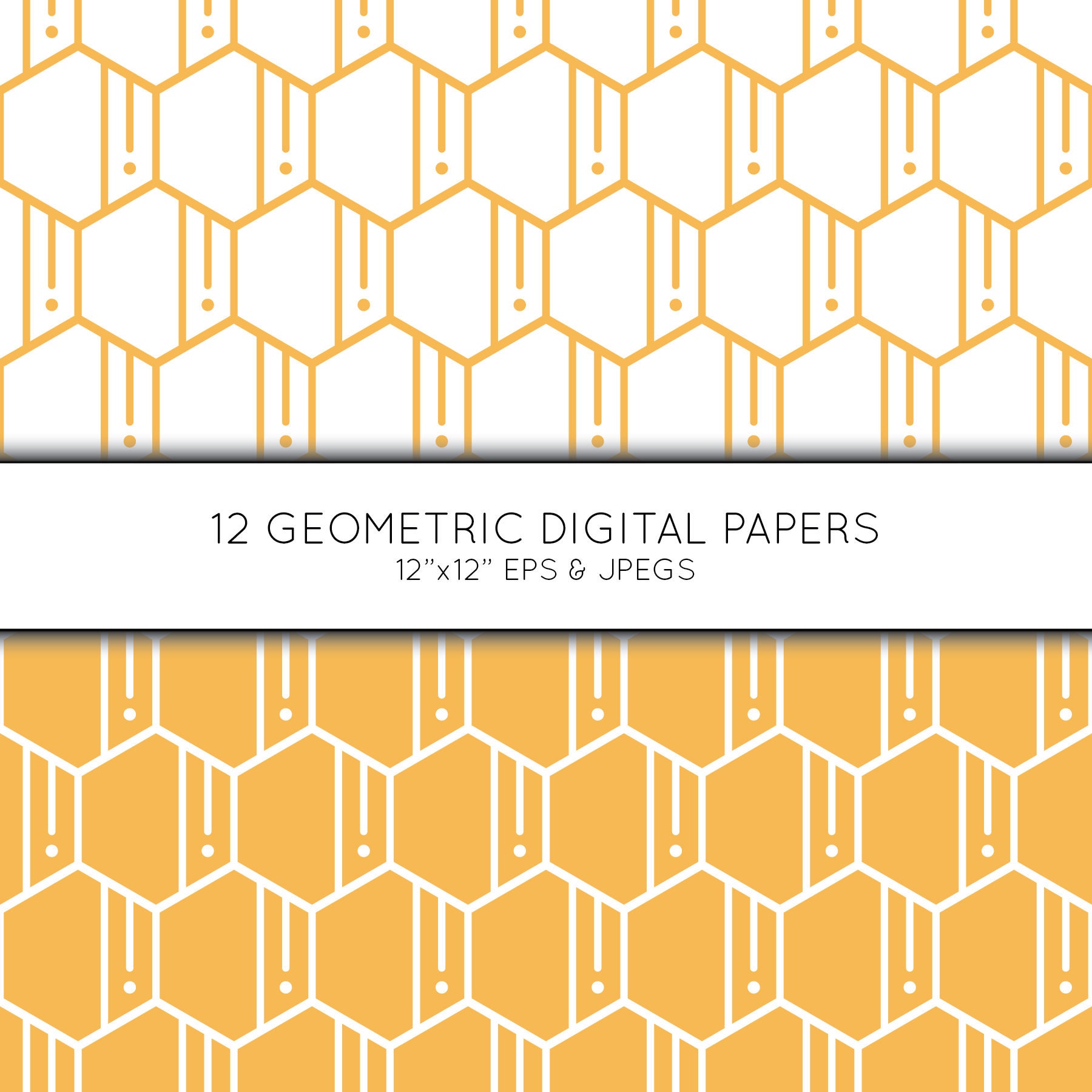 Geometric Digital Paper, Geometric Scrapbook Paper, Digital Paper Pack ...