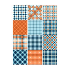 Plaid Digital Paper, Buffalo Plaid Scrapbook Paper, Check Digital Paper ...