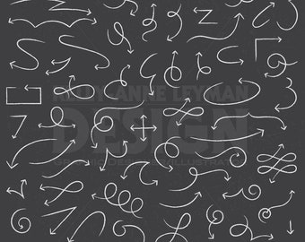 Black Arrow Clipart Clipart Arrows Basic Arrows Digital - Etsy