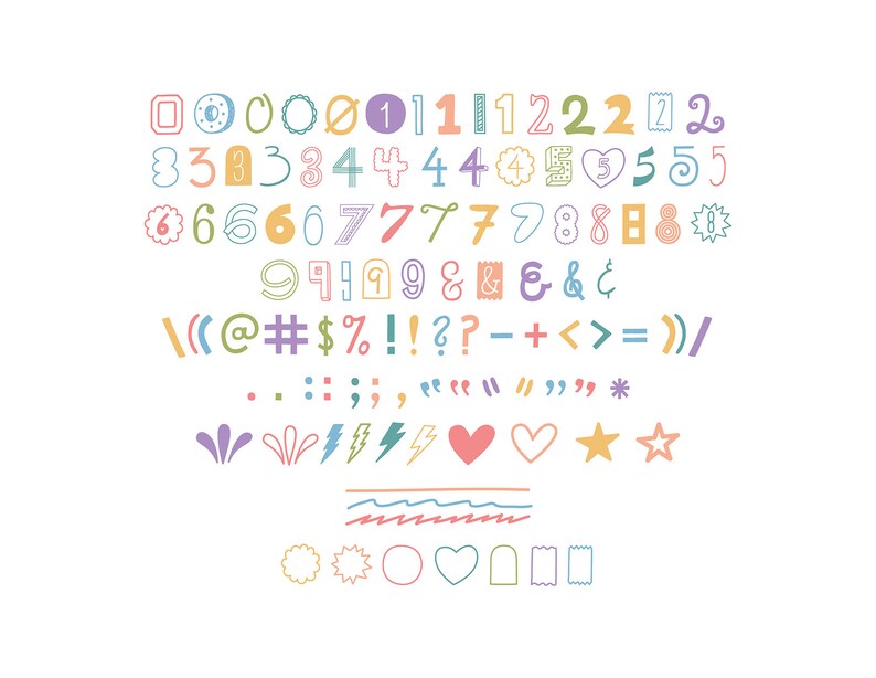 Doodle Alphabet Letters clipart, Alfabeto de rescate, letras PNG ...