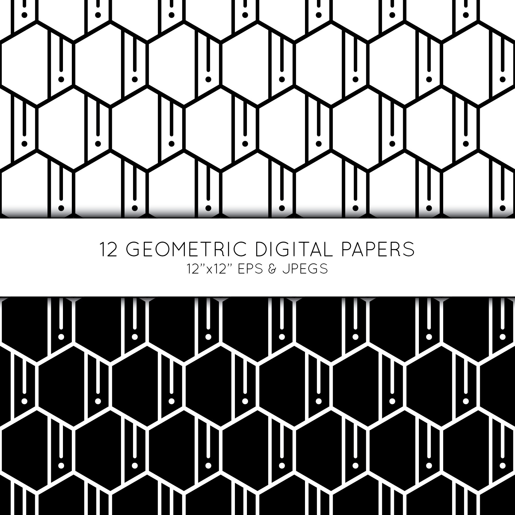 Geometric Digital Paper Geometric Scrapbook Paper Digital - Etsy
