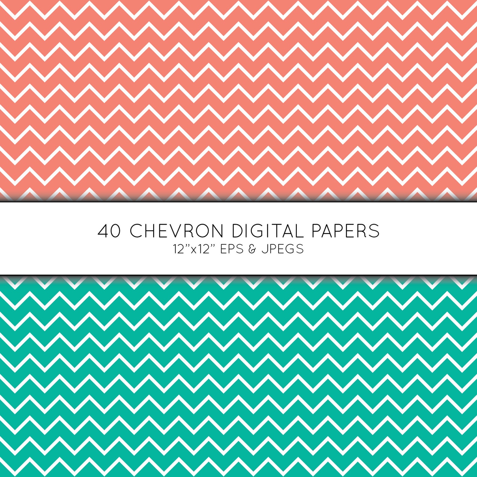 Chevron Digital Paper, Chevron Scrapbook Paper, Digital Paper Pack ...