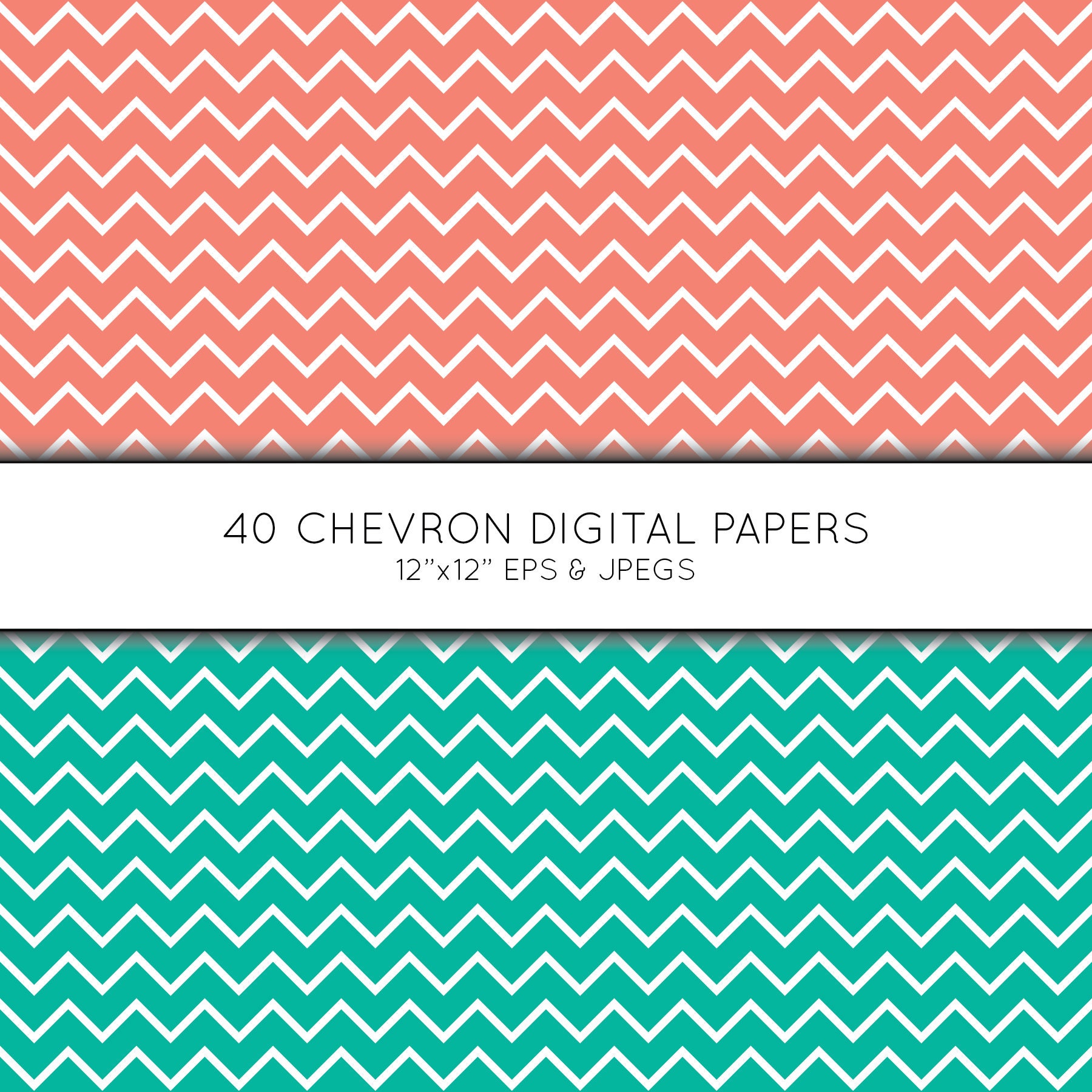 Chevron Digital Paper, Chevron Scrapbook Paper, Digital Paper Pack ...