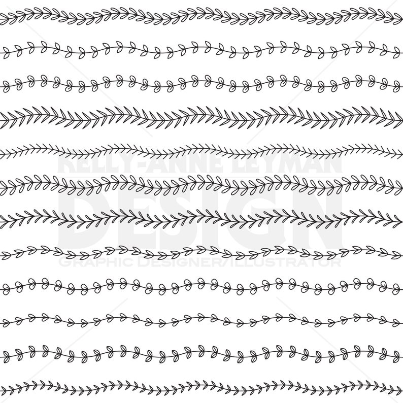 Digitale Borte Clipart, Border Clip Art, Blatt, Clipart, Nahtlos ...