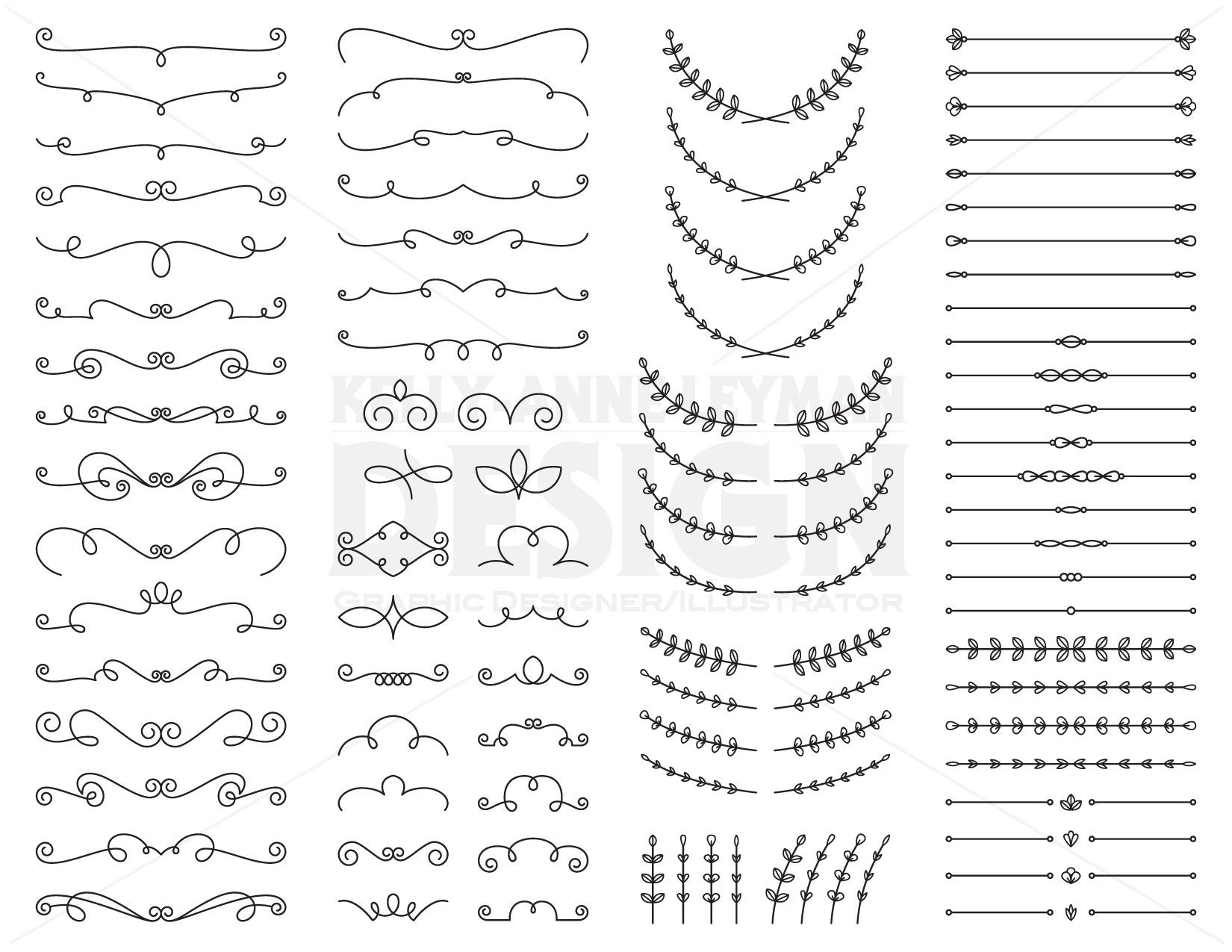 Line Flourish Clipart Downloads