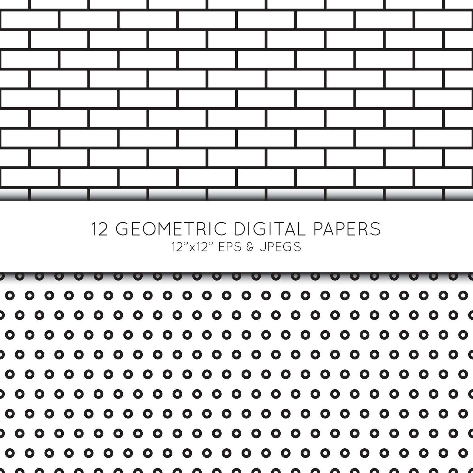 Geometric Digital Paper Geometric Scrapbook Paper Digital - Etsy