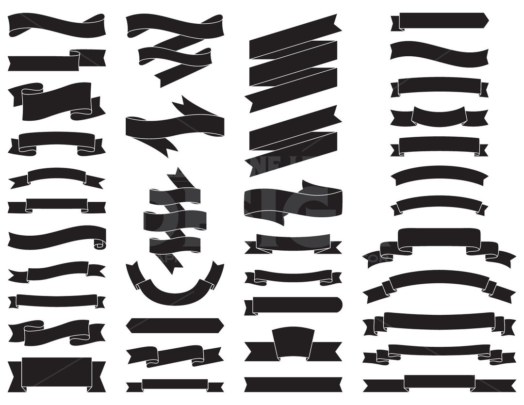 Digital Ribbons Clipart, Digital Labels, Digital Banner Clip Art ...