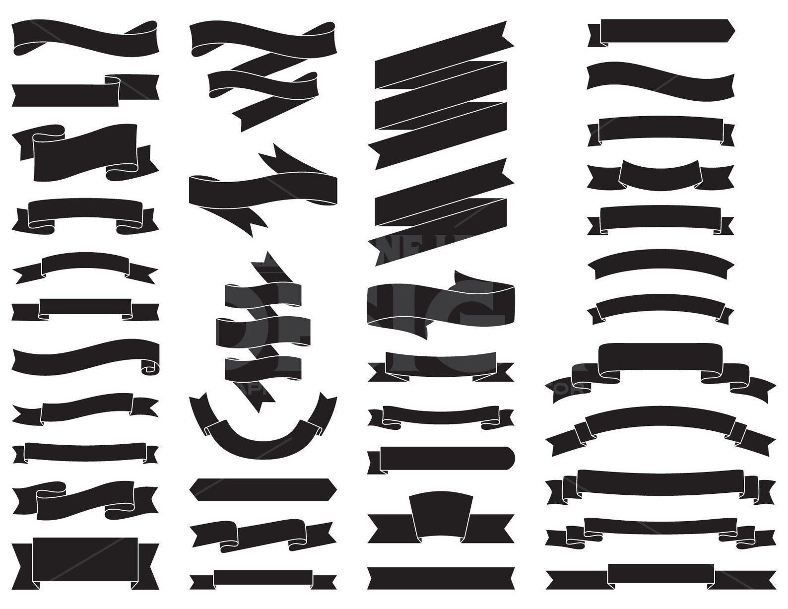 Digital Ribbons Clipart, Digital Labels, Digital Banner Clip Art ...