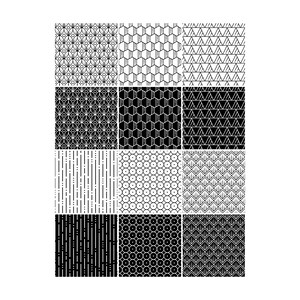 Geometric Digital Paper, Geometric Scrapbook Paper, Black and White ...