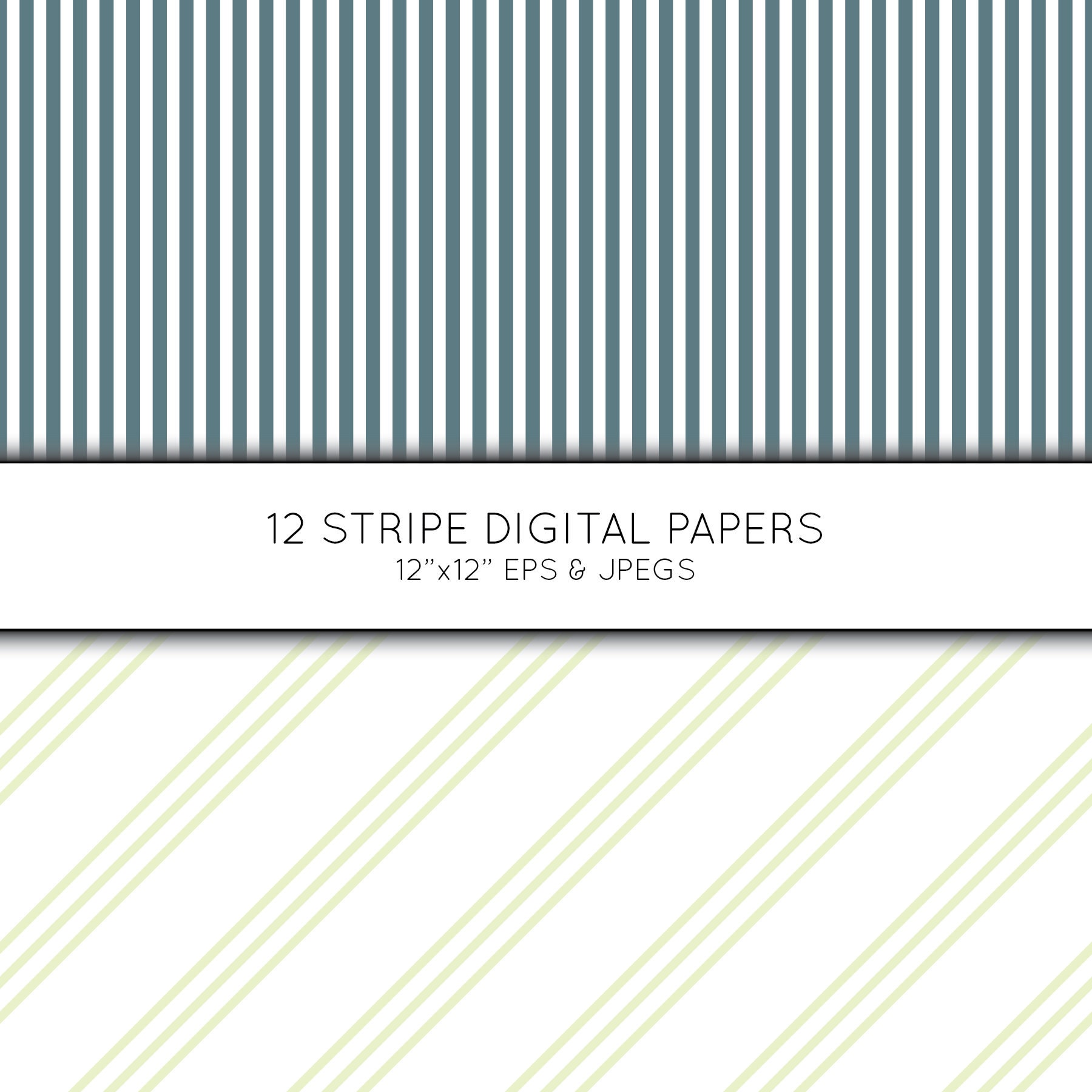 Stripe Digital Paper Striped Scrapbook Paper Stripes Digital - Etsy