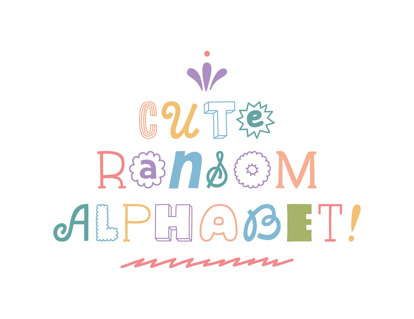 Doodle Alphabet Letters Clipart, Ransom Alphabet, PNG Letters, Hand ...