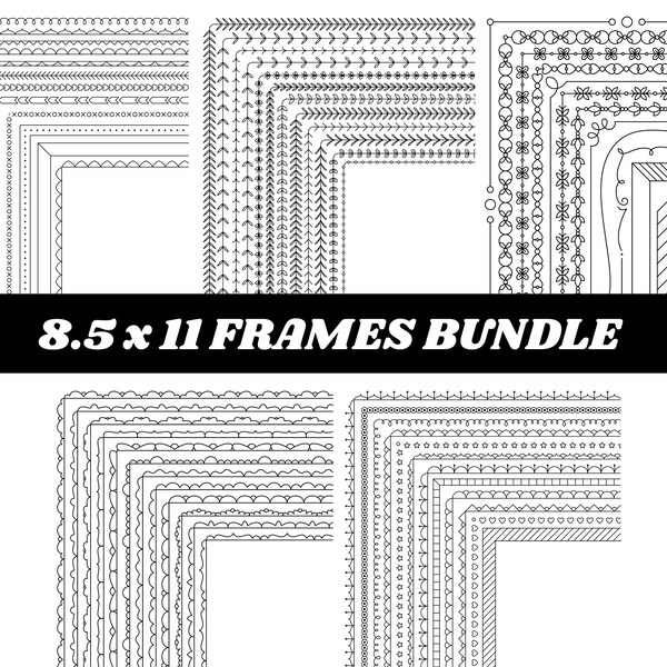 Digital Borders - Etsy