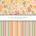 Fall Scrapbook Paper, Autumn Digital Paper, Leaf Digital Paper, Digital ...