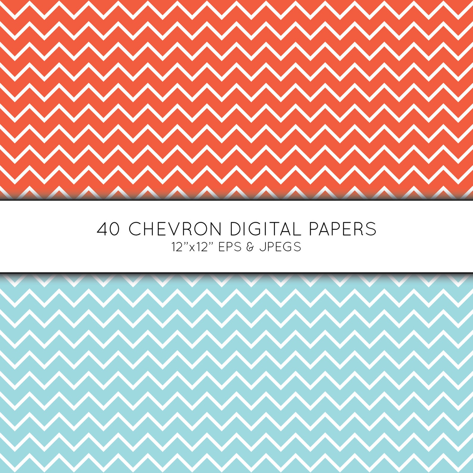 Chevron Digital Paper Chevron Scrapbook Paper Digital Paper | Etsy