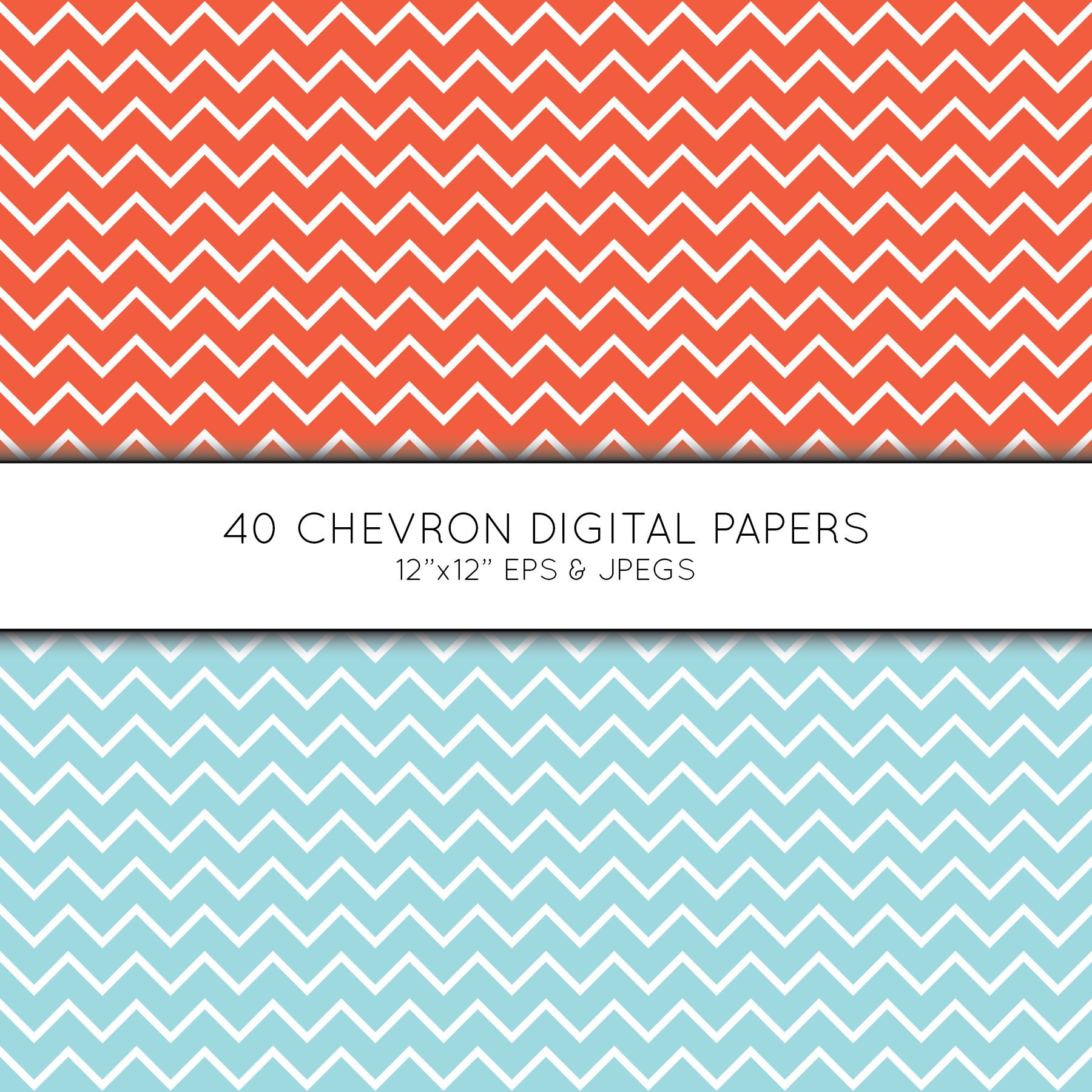 Chevron Digital Paper Chevron Scrapbook Paper Digital Paper | Etsy