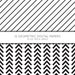Geometric Digital Paper, Geometric Scrapbook Paper, Black and White ...