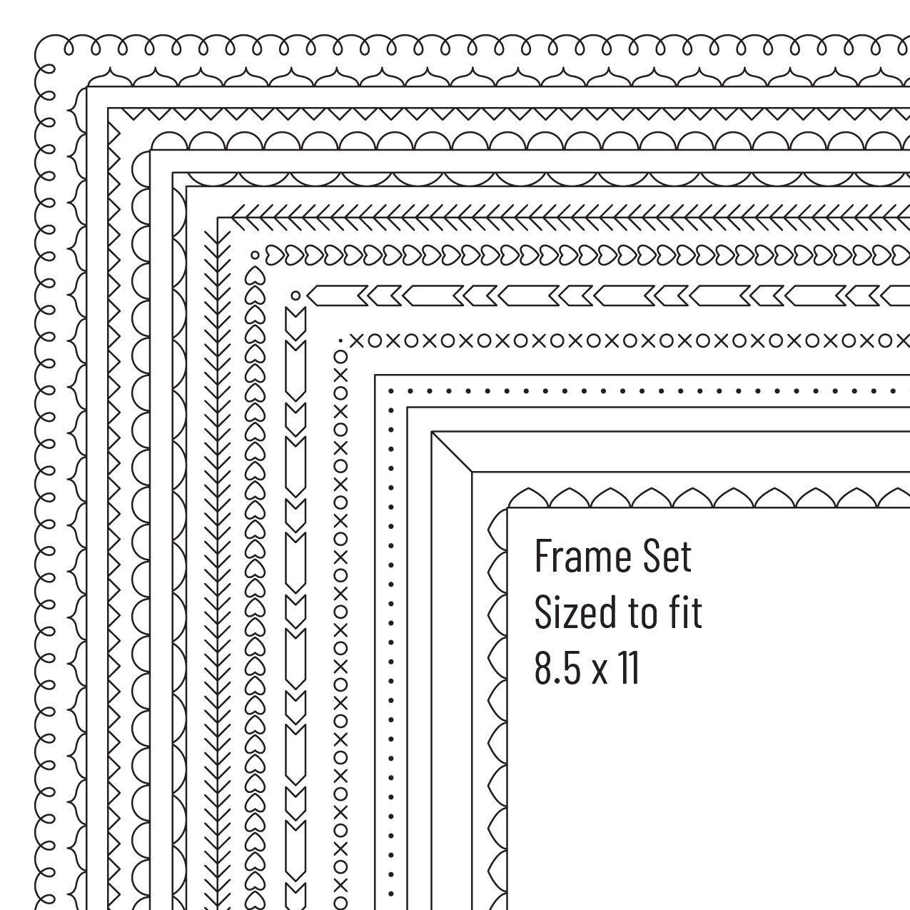 Preschool Borders And Frames Black And White