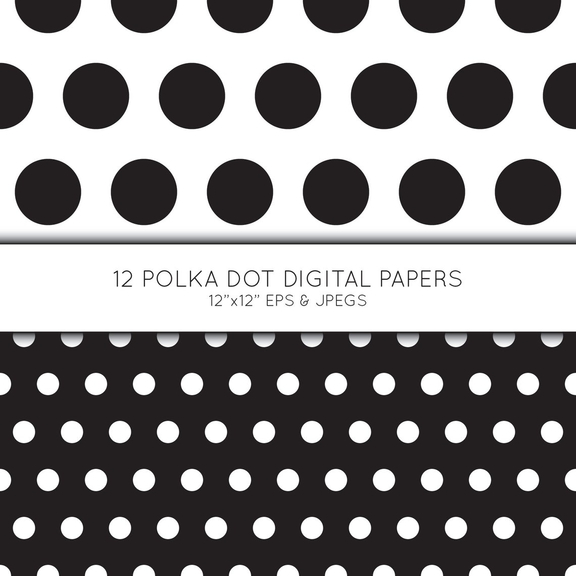 Dot Digital Paper Polka Dot Scrapbook paper Dot digital | Etsy