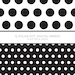 Dot Digital Paper, Polka Dot Scrapbook Paper, Black and White, Dot ...