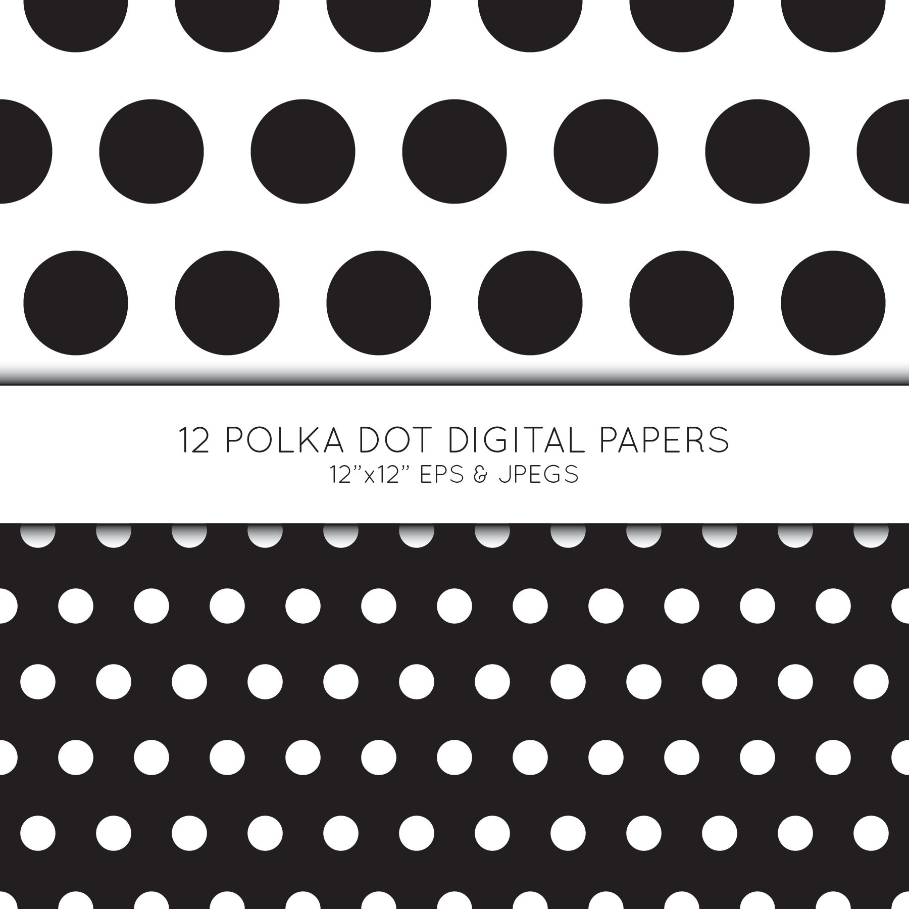 Dot Digital Paper Polka Dot Scrapbook paper Dot digital | Etsy