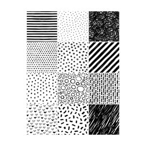 Hand Drawn Scrapbook Paper, Doodle Digital Paper, Black & White ...