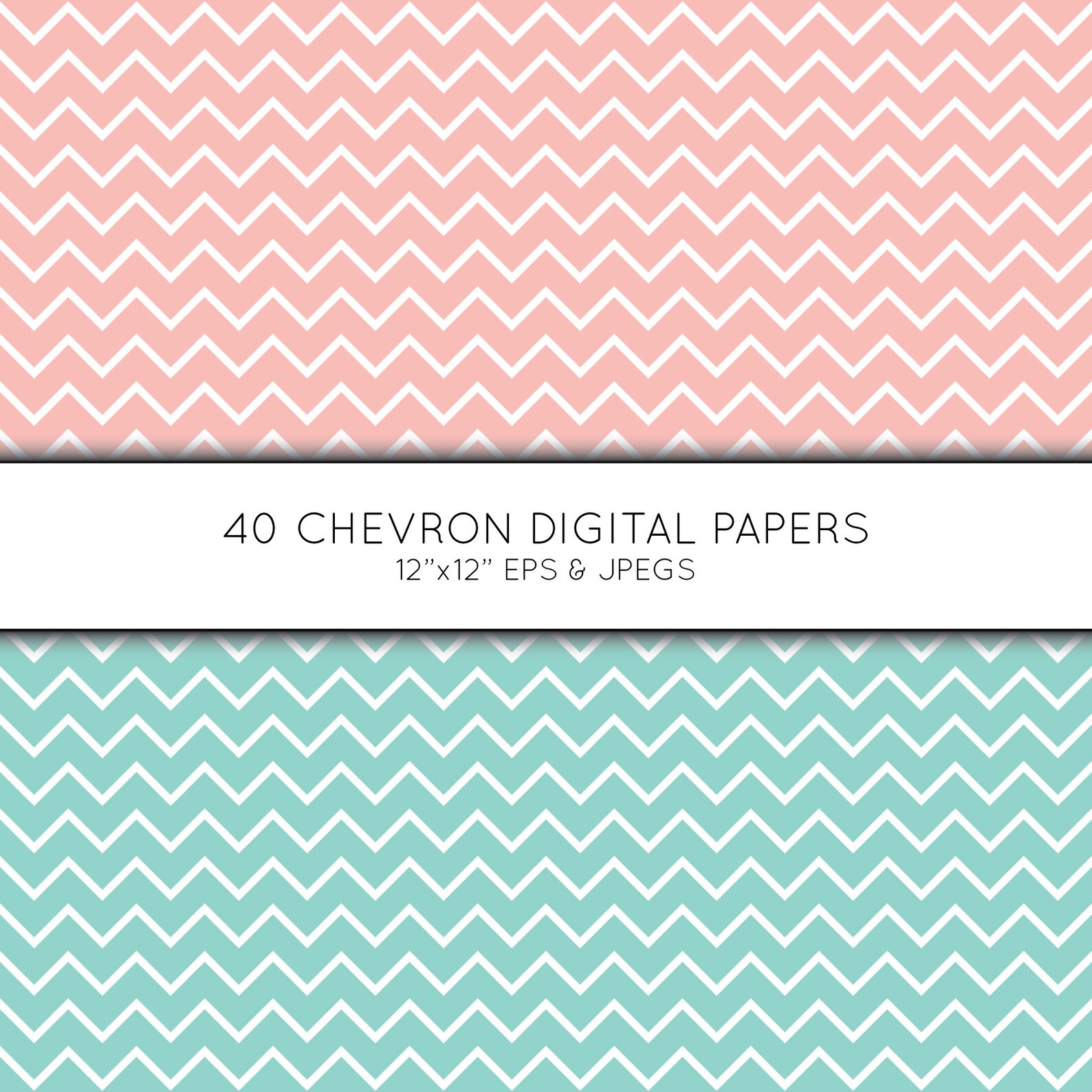 Chevron Digital Paper, Chevron Scrapbook Paper, Digital Paper Pack ...