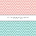 Chevron Digital Paper, Chevron Scrapbook Paper, Digital Paper Pack ...