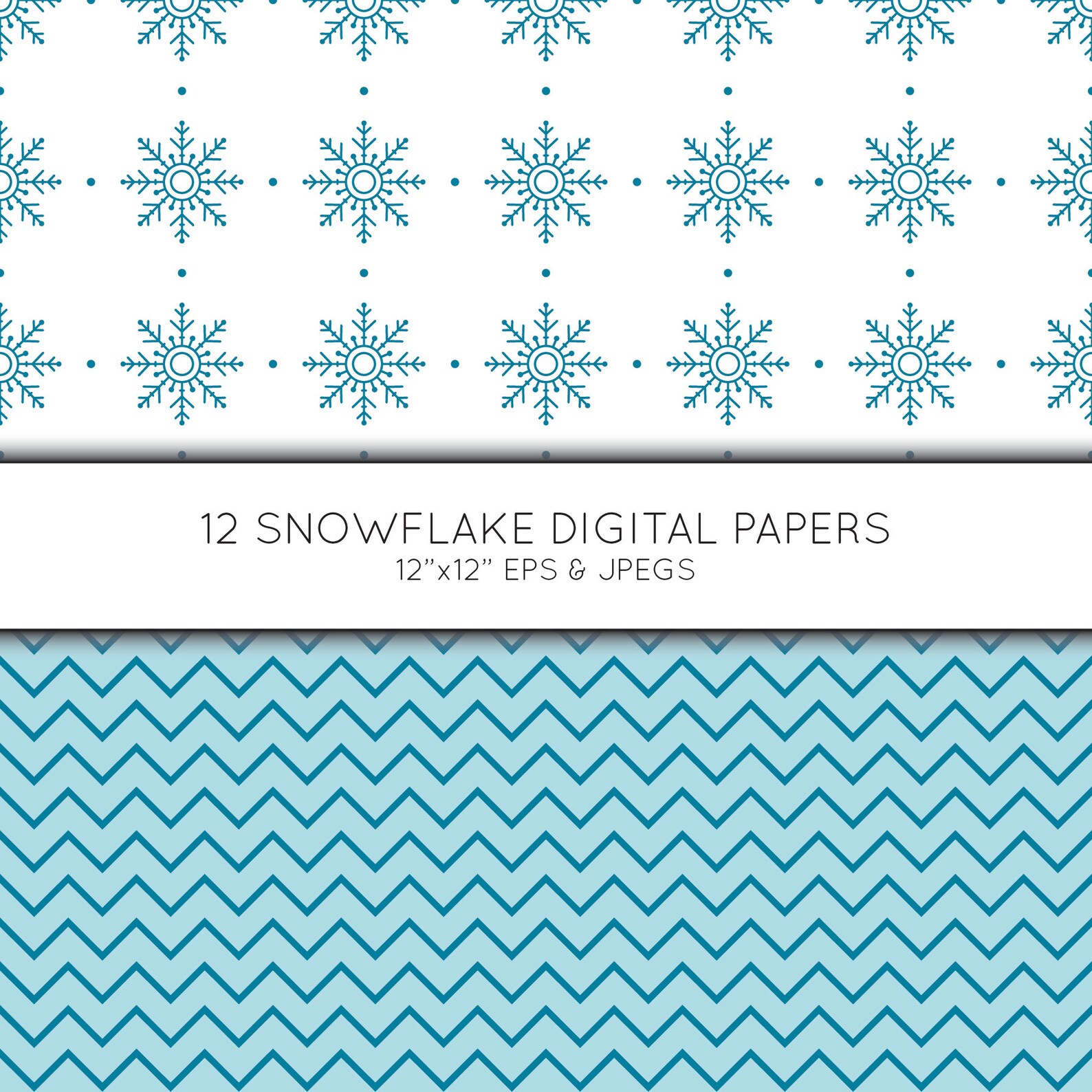 Snowflake Digital Paper Snowflake Scrapbook Paper Digital - Etsy