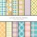 Pastel Plaid Digital Paper, Buffalo Plaid Scrapbook Paper, Check Paper ...