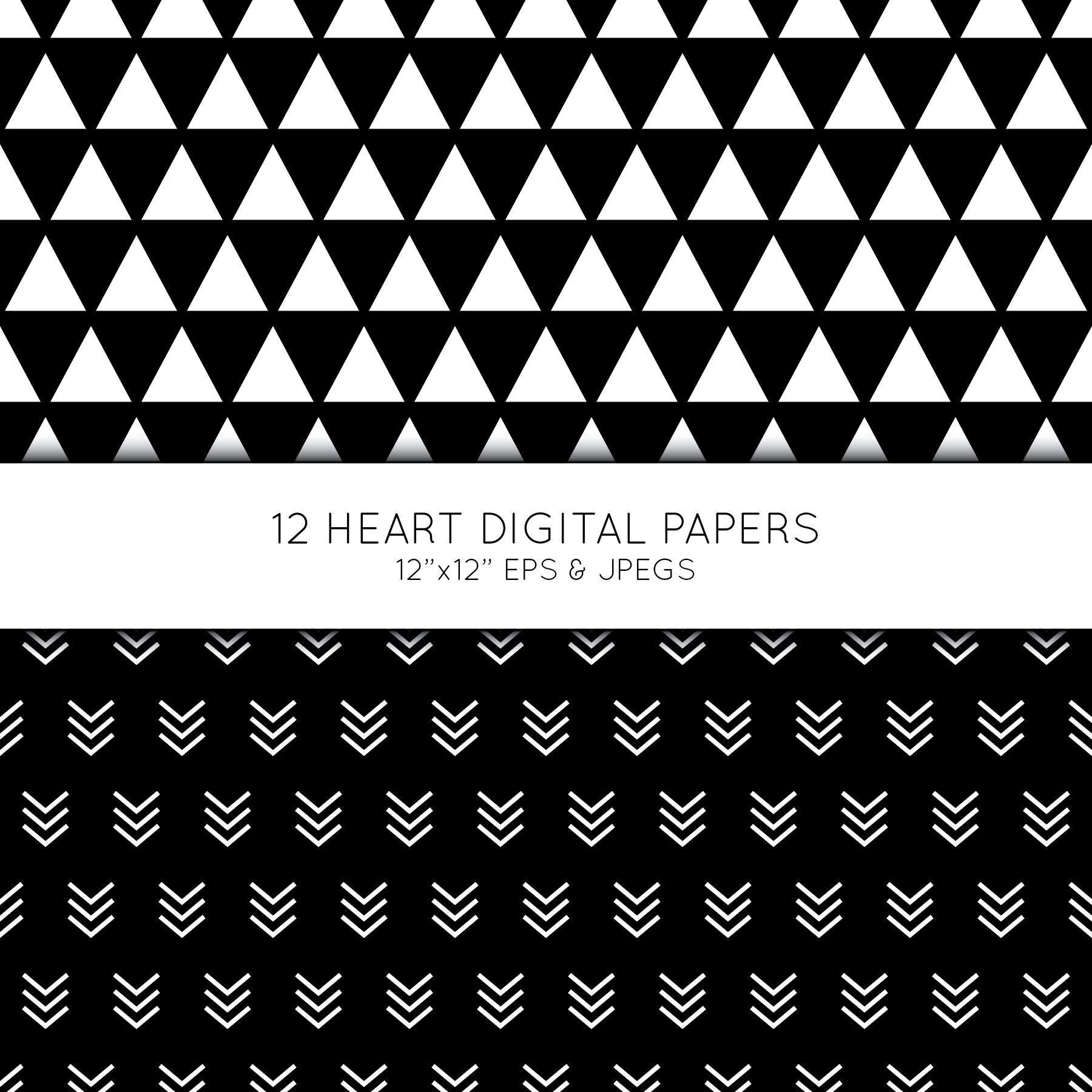 Heart Digital Paper, Heart Scrapbook Paper, Heart Digital Paper Pack ...