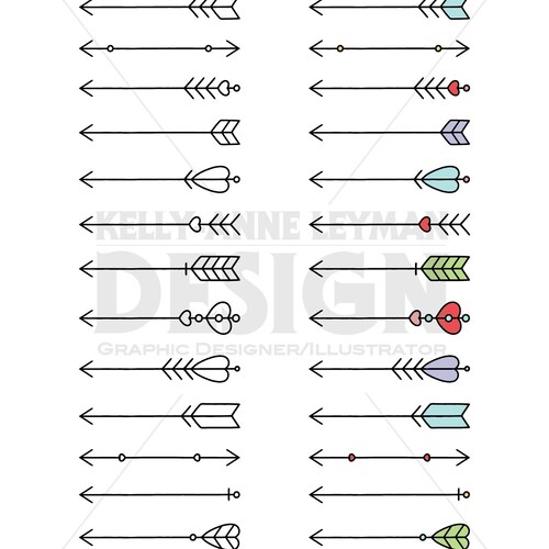 Arrow Clipart Digital Arrows Clipart Clip Art Set Digital - Etsy
